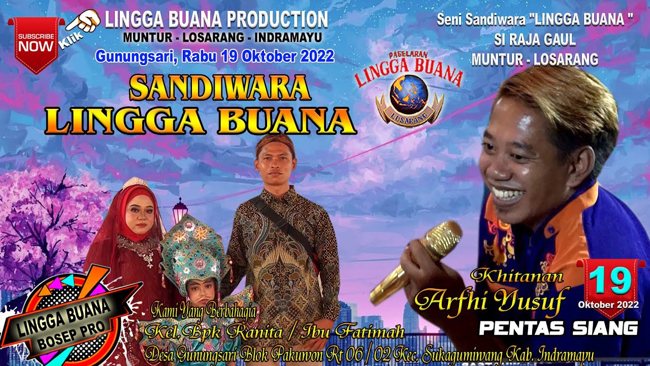 LIVE STREAMING SANDIWARA LINGGA BUANA DESA GUNUNGSARI ,RABU 19 OKTOBER ...