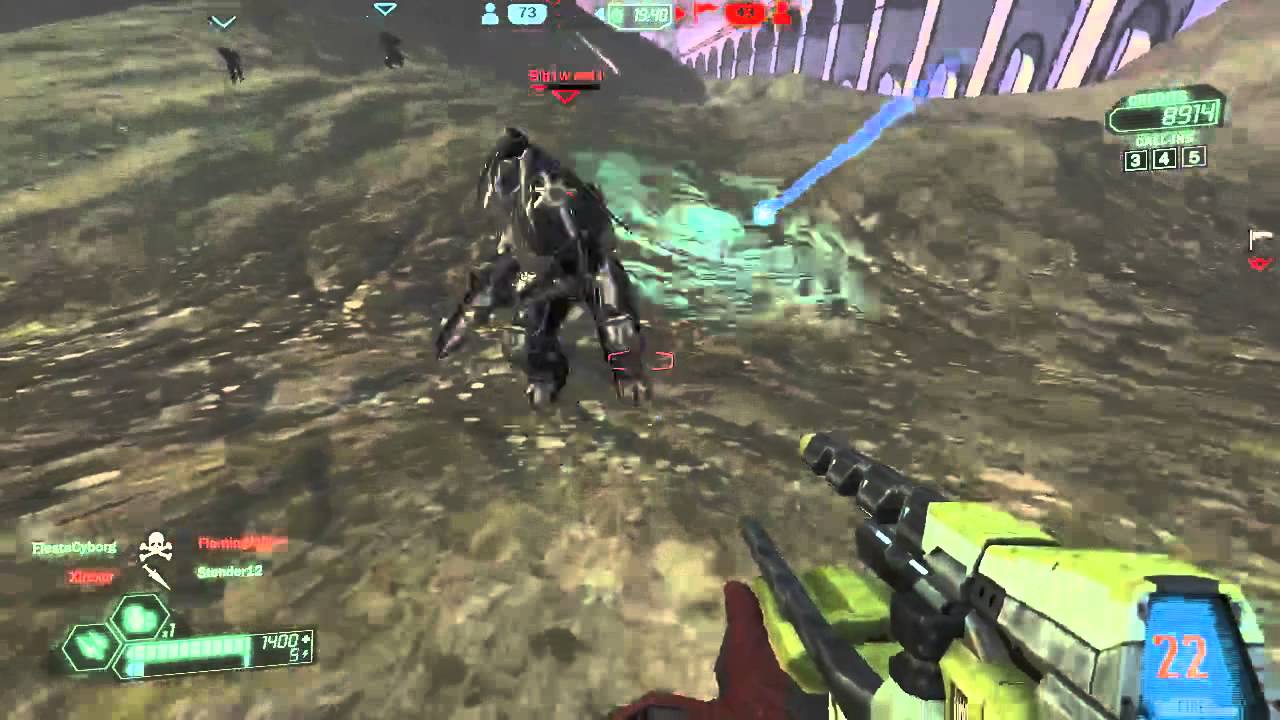 [Tribes Ascend] The Dual Spinfusor Blueplate Dare! - YouTube