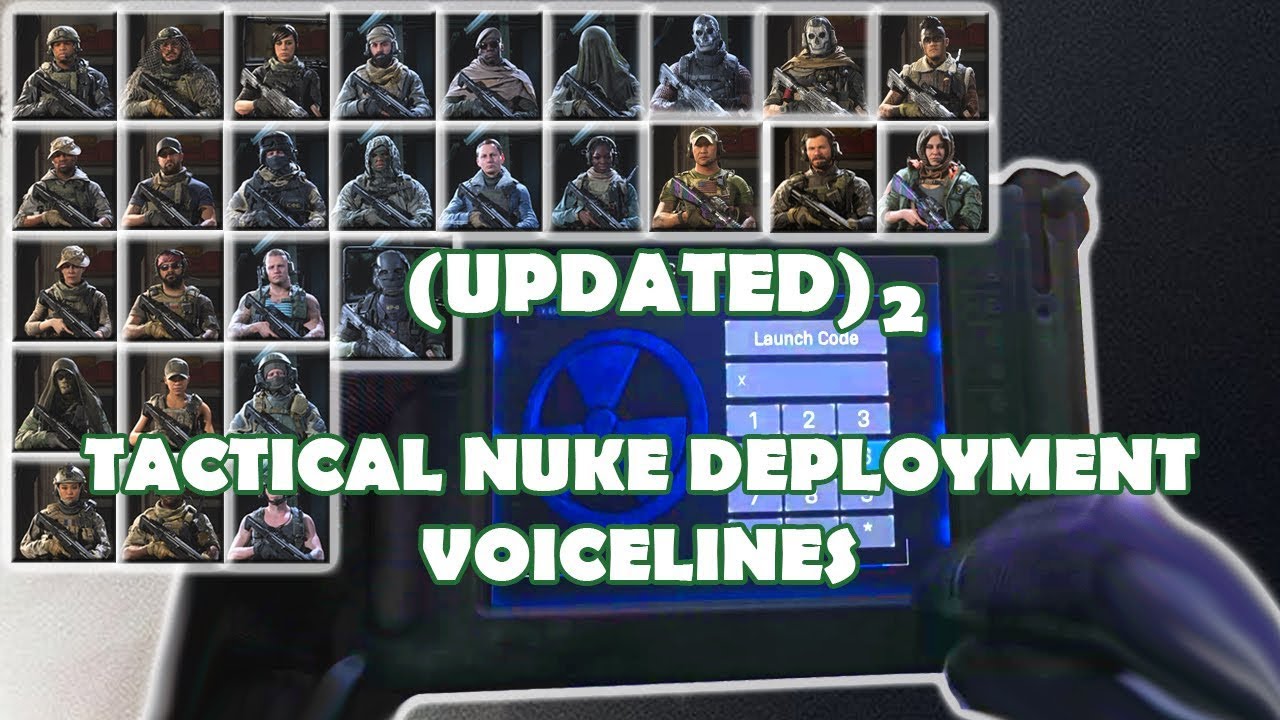 Call of Duty:Modern Warfare - "Tactical Nuke" Voicelines (Updated 2 ...