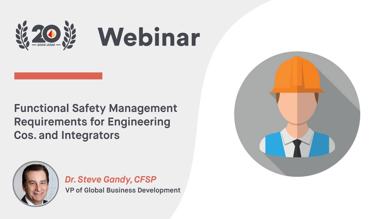 Functional Safety Management Requirements for Engineering Cos. and ...