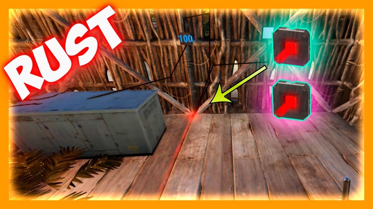 RUST - Лазерный датчик (Laser Detector). Как спрятать детектор - YouTube