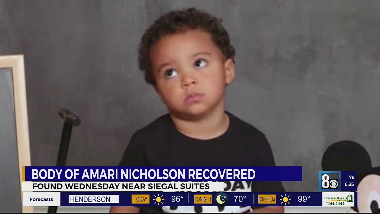 Body of Amari Nicholson recovered Wednesday near Siegel Suites - YouTube