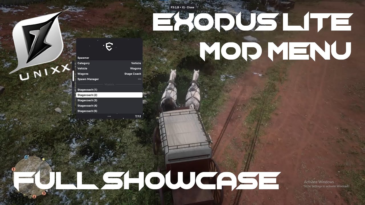 Exodus Lite RDR2 Mod Menu **FULL SHOWCASE** - YouTube