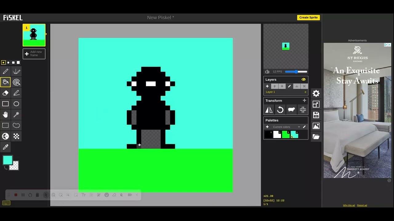 Piskel Character - YouTube