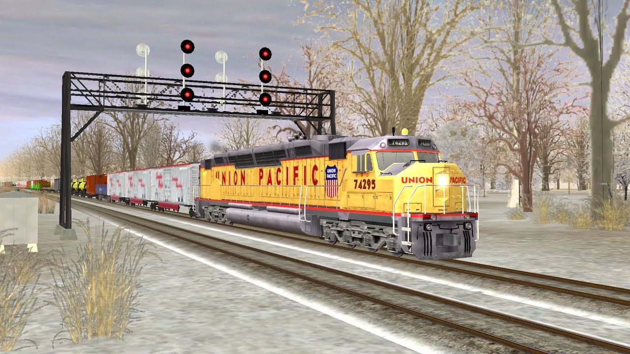 New Union Pacific DDA40 X train on trainz 2 - YouTube