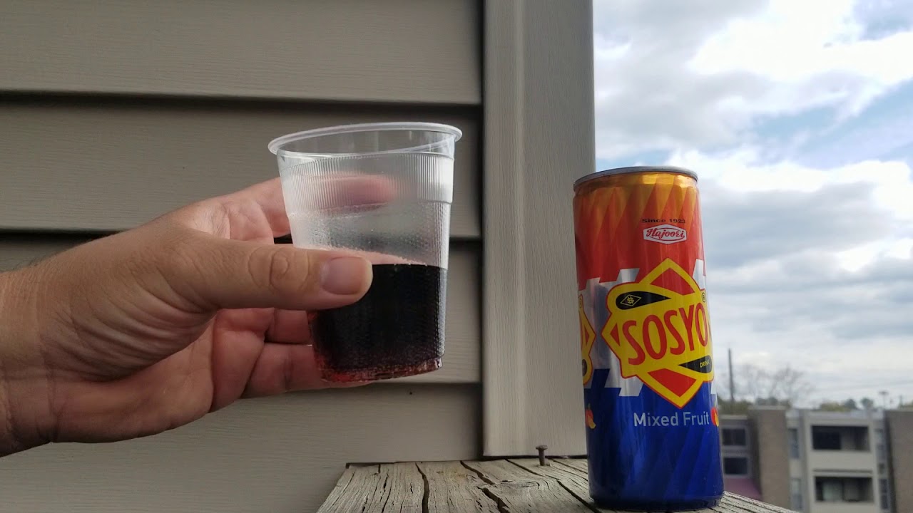 Soda from India: Sosyo - YouTube
