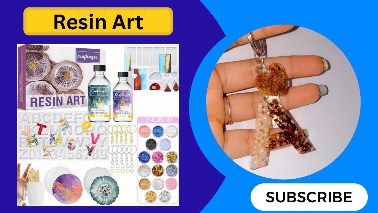 Easy Resin Art || Resin Art Beginners || Diy Resin Art || Alphabet ...