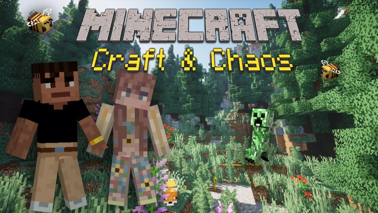 CRAFT & CHAOS Ep.1 - Our first house in Minecraft! - YouTube