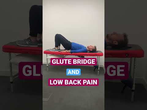 GLUTE BRIDGE AND LOW BACK PAIN - YouTube