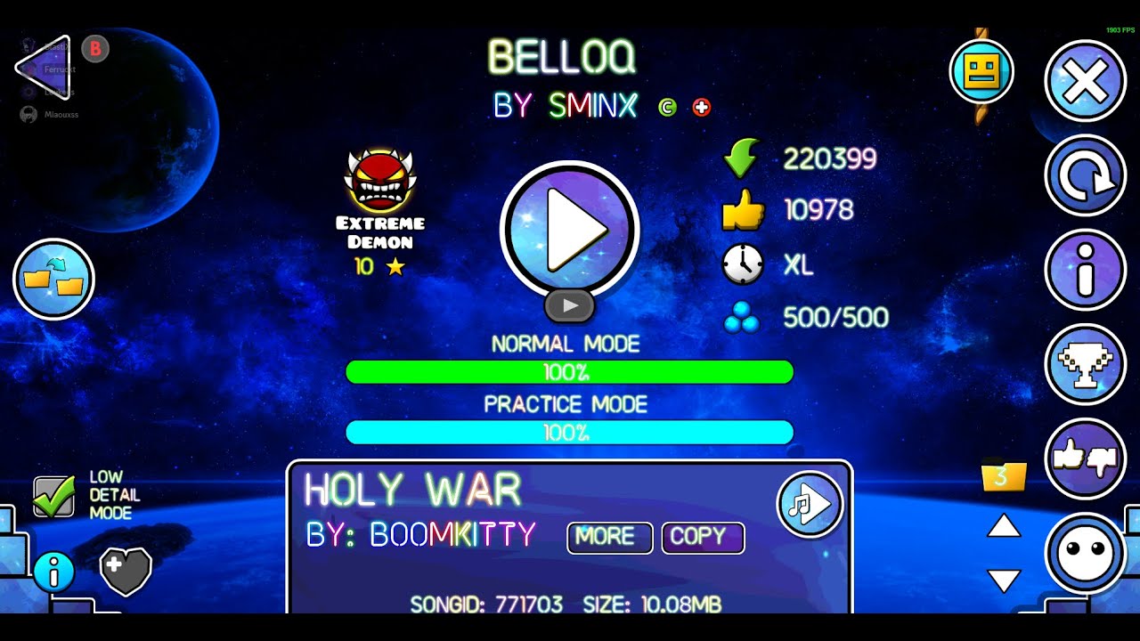 Belloq By:Sminx (Extrem Demon) Note: 9,5. - YouTube