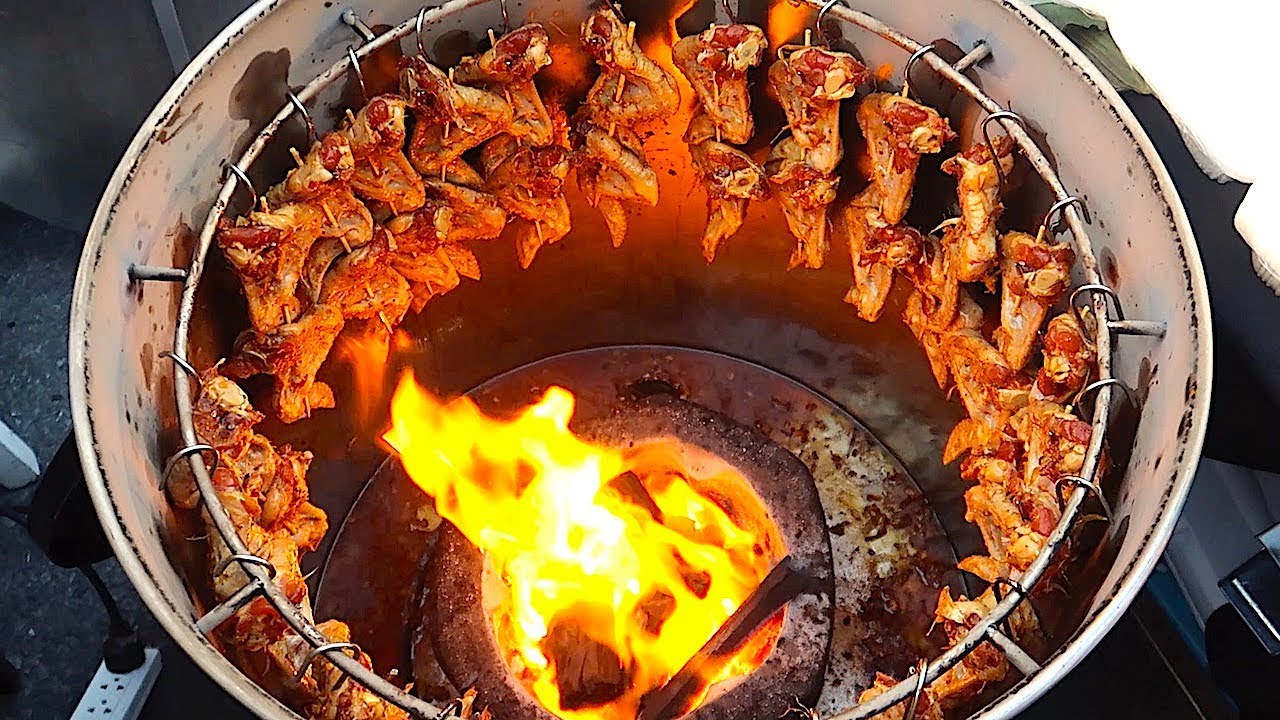 Roasted Chicken - Thai Street Food - YouTube