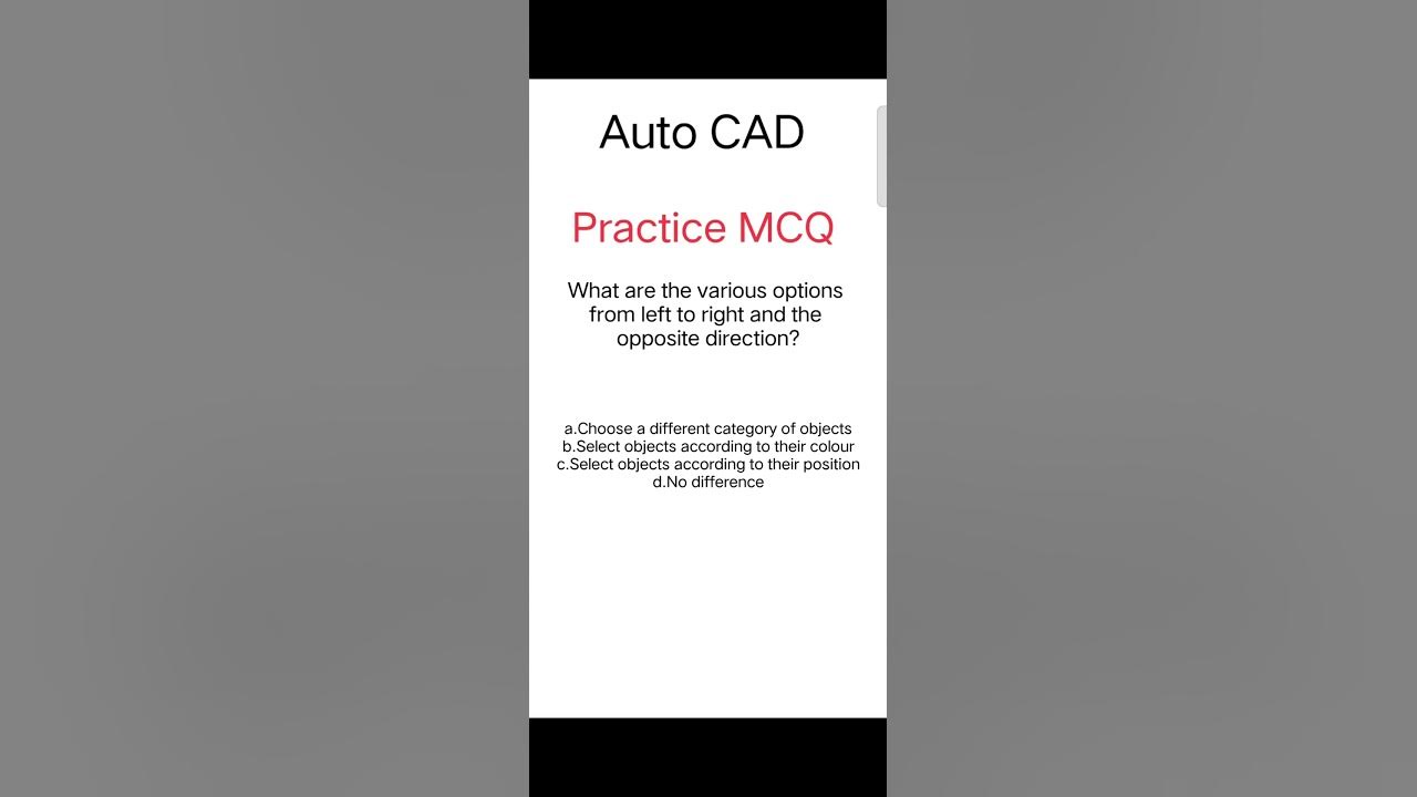 Auto cad theory and MCQ #tpa #autocad #tcs_pattern - YouTube