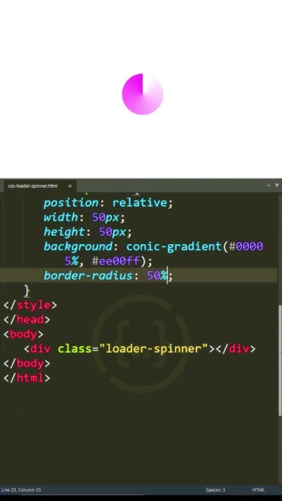 CSS Loader - Spinner | Loading Animation #coding - YouTube