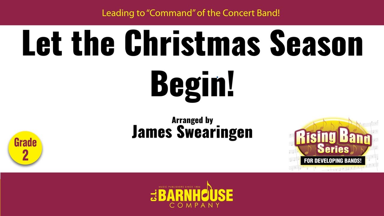 Let the Christmas Season Begin! - James Swearingen (with Score) - YouTube