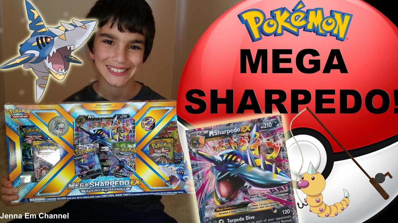 Pokemon Mega Sharpedo EX Premium Collection Box! Jenna Em - YouTube