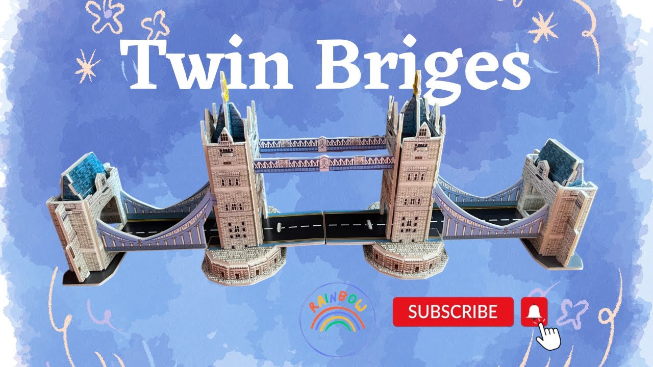 Twin Briges | Tower Bridge | Rainbow Art Craft - YouTube