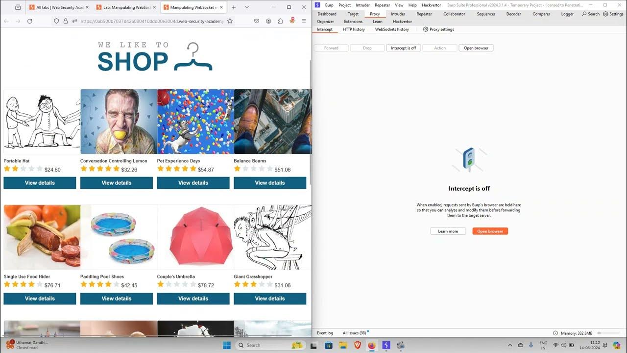 Manipulating WebSocket messages to exploit vulnerabilities - YouTube