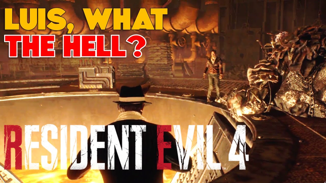 Luis, what the Hell, dude? [Lava Room Glitch] - Resident Evil 4 Remake - YouTube