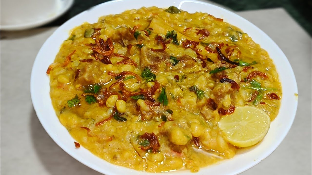 Mutton Khichda Recipe With Khichde Ke Gehu | Kute Hue Gehu Aur Mutton ...