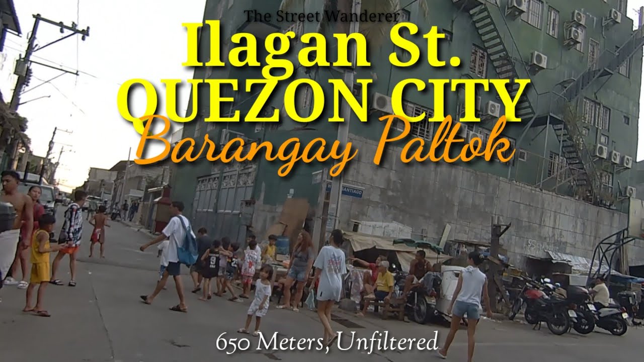The spirited atmosphere on ILAGAN STREET in Barangay Paltok, Quezon ...