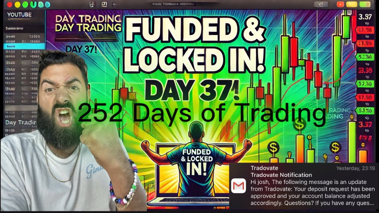 252 Days of Trading – Day 37 | First Day Funded & Locked in Profit ...