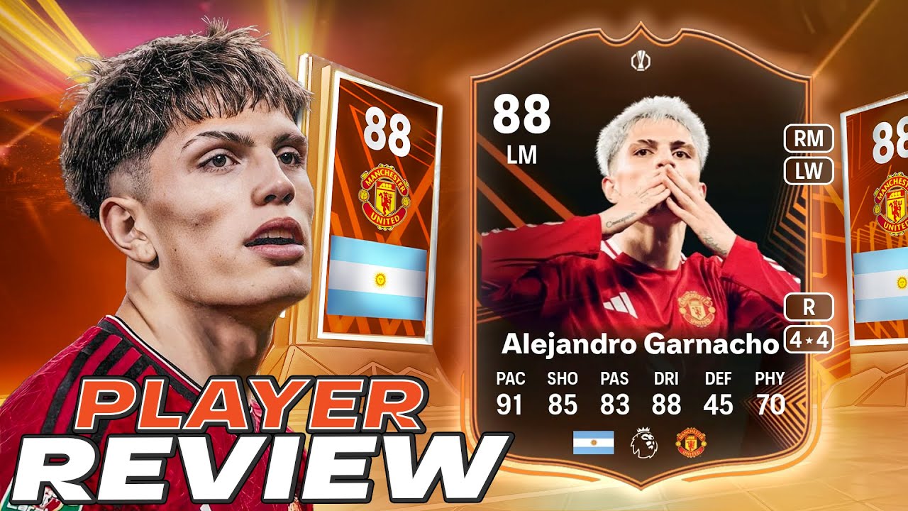 👀88 UEL RTTK ALEJANDRO GARNACHO PLAYER REVIEW - EA FC 25 ULTIMATE TEAM ...