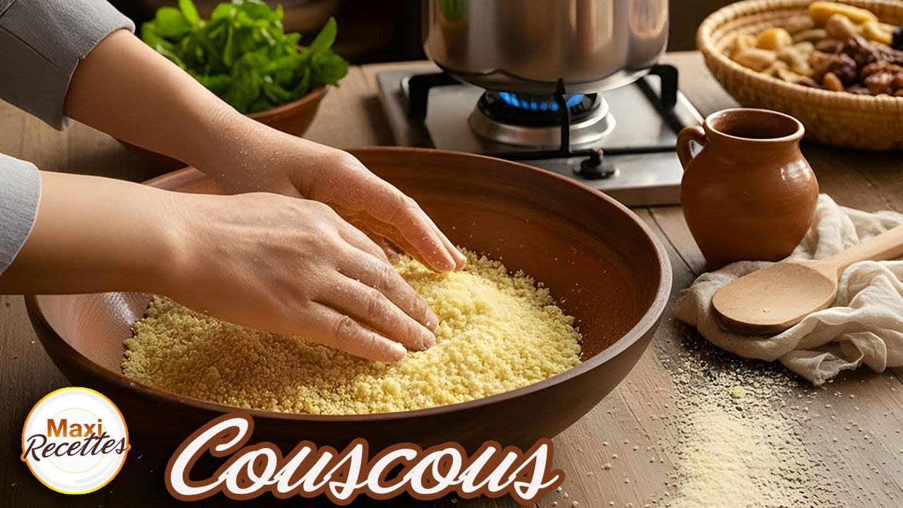Recette du Couscous: Préparation de la Graine Etape par Etape - YouTube