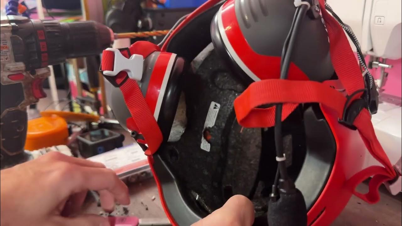 Mounting a GoPro to my Paramotor Helmet. - YouTube