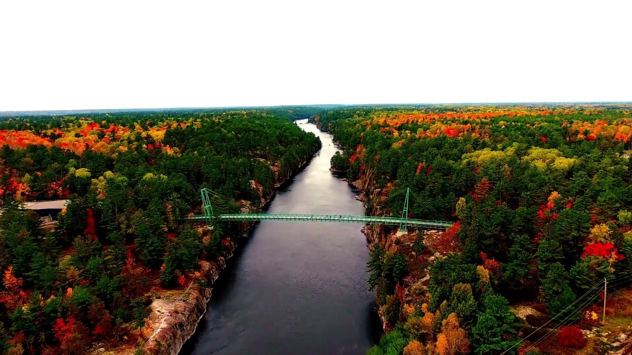 Flyover the French River, Ontario, Canada - YouTube
