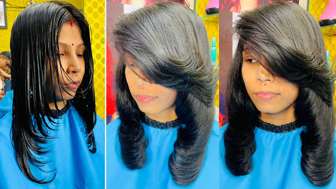 Feather with Layer Haircut front and back full layered haircut 2022 ...