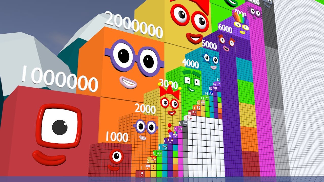 Looking for Numberblocks Step Squad 1 vs 170000 to 17 MILLION Standing ...