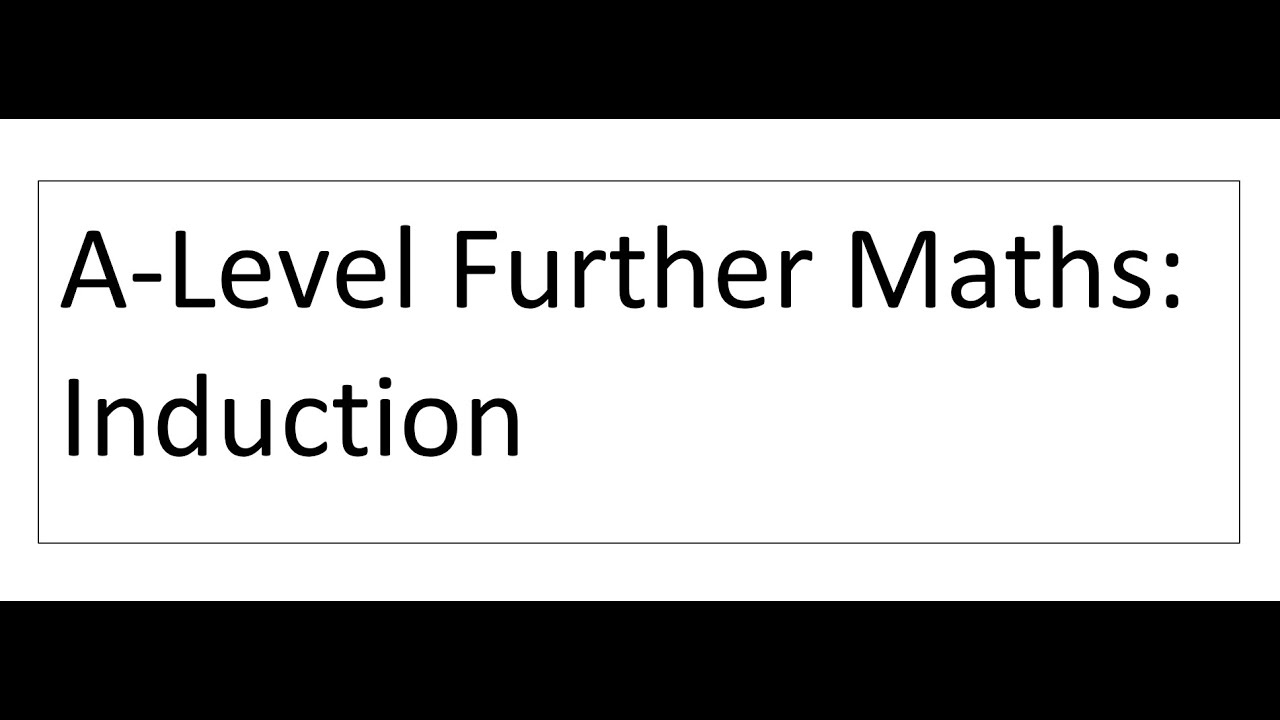 A-level Further Maths Induction - YouTube