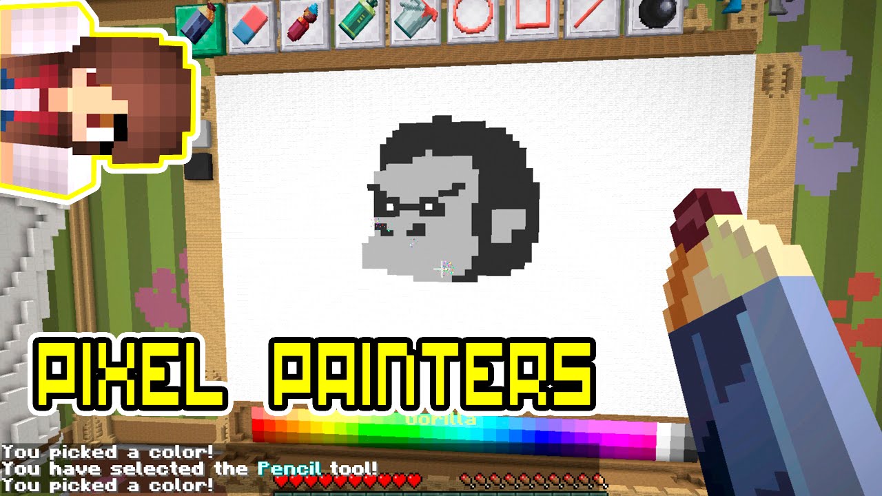 Minecraft Pixel Painters MiniGame - First SOLO GONE RIGHT!! YAY ...