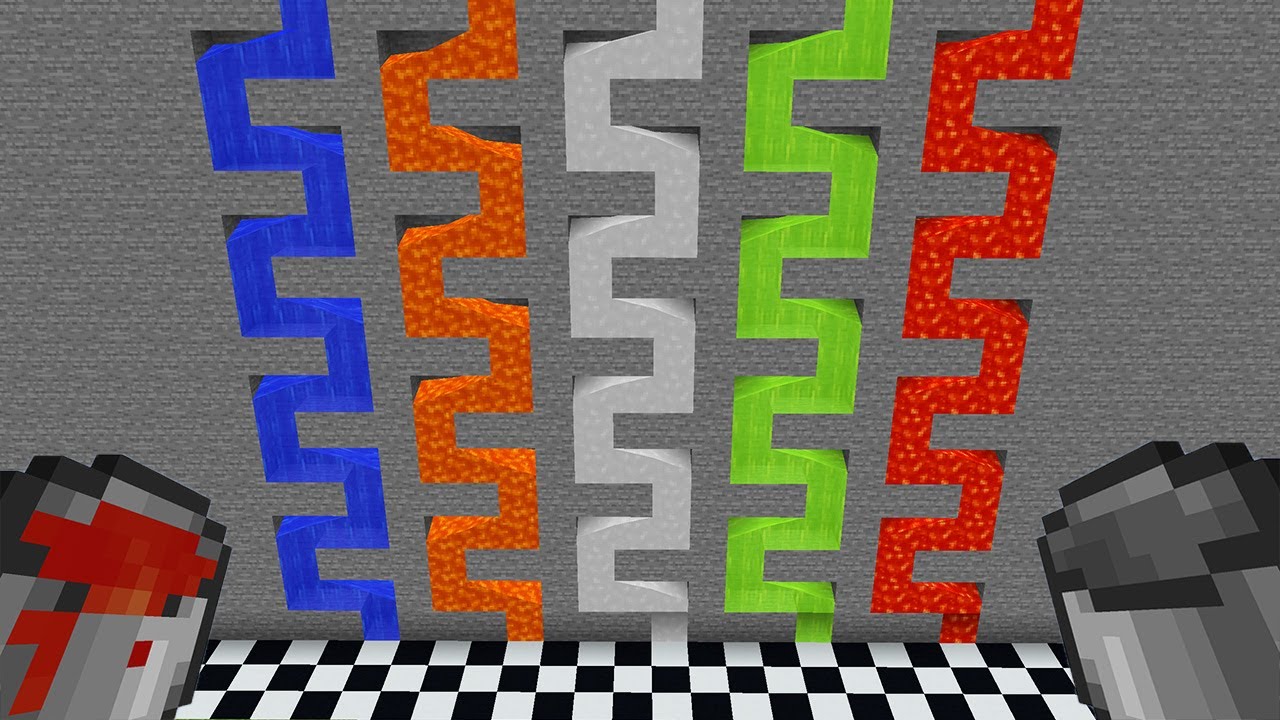 Which liquid is faster in Minecraft? Experiment - YouTube