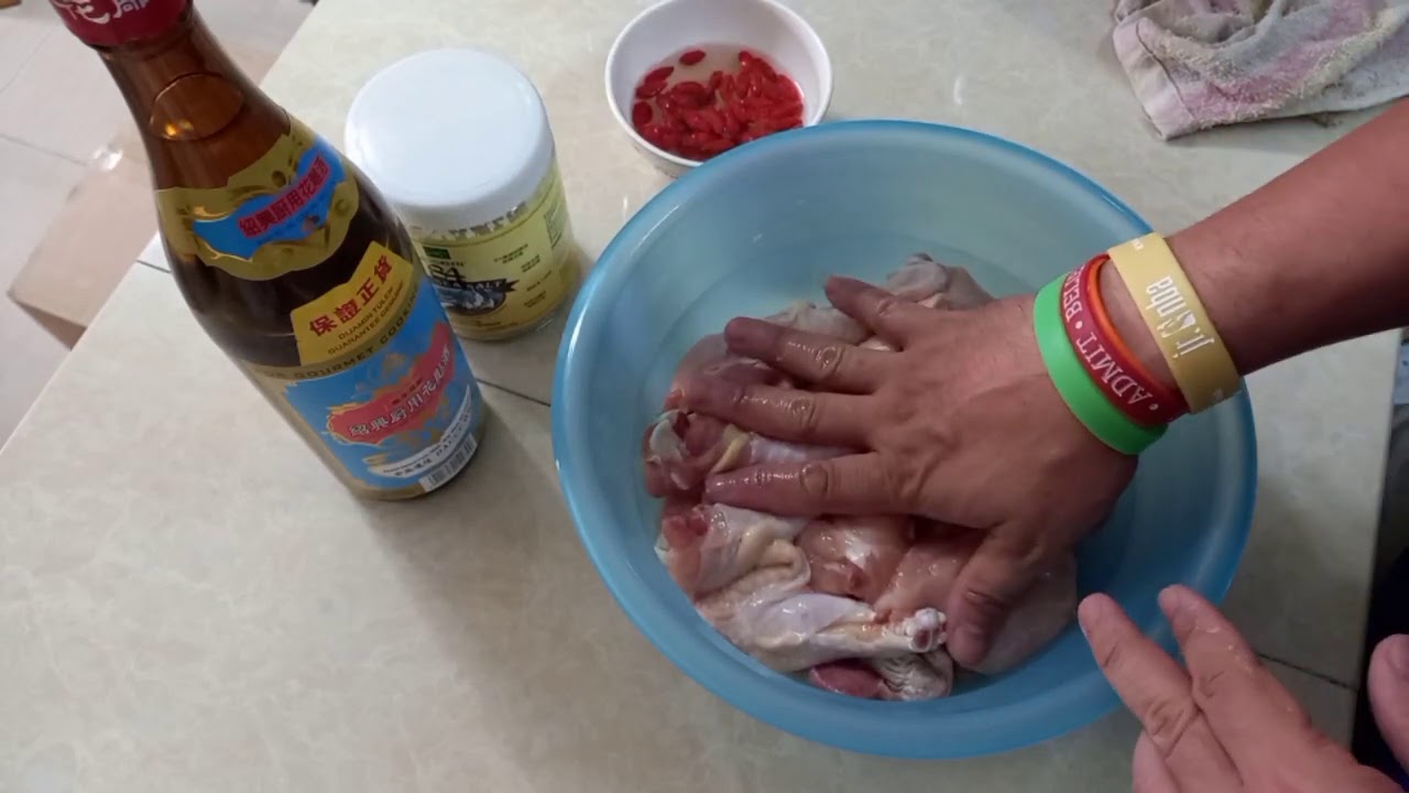 Hamsap Steamed Kampung Chicken aka. Salty Steamed Kampung Chicken Lah ...