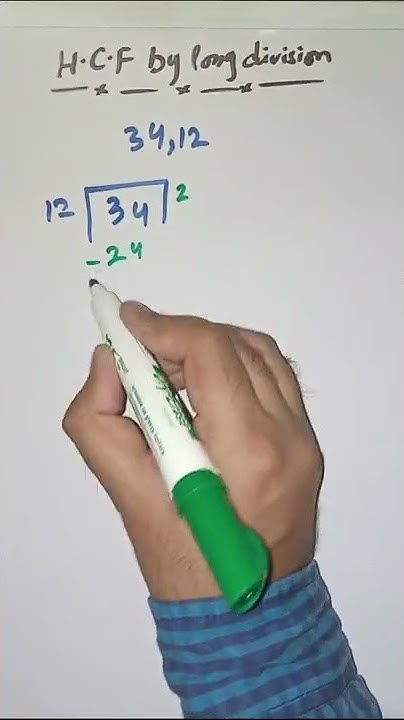 HCF || How to find HCF by long division || Highest common factor ...
