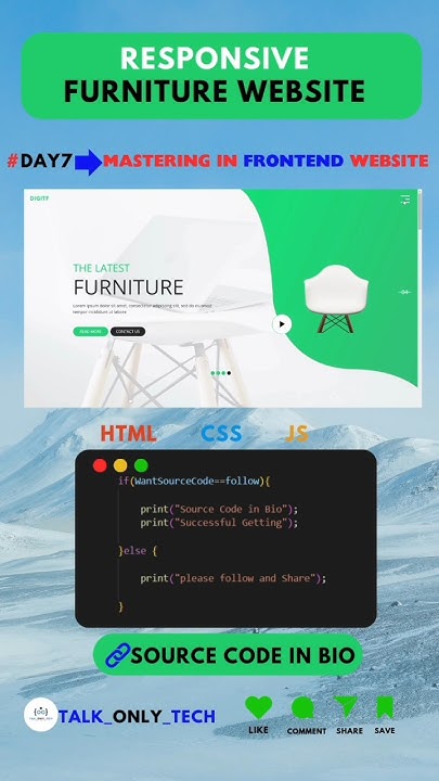 Responsive Furniture #frontend #website | HTML, CSS & JS | #project # ...