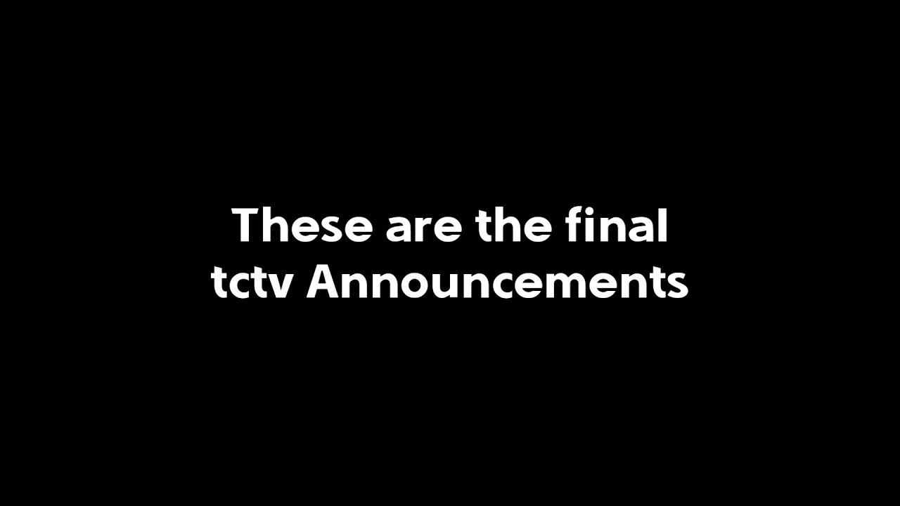 These are the Final TCTV Announcements | May 21, 2021 - YouTube