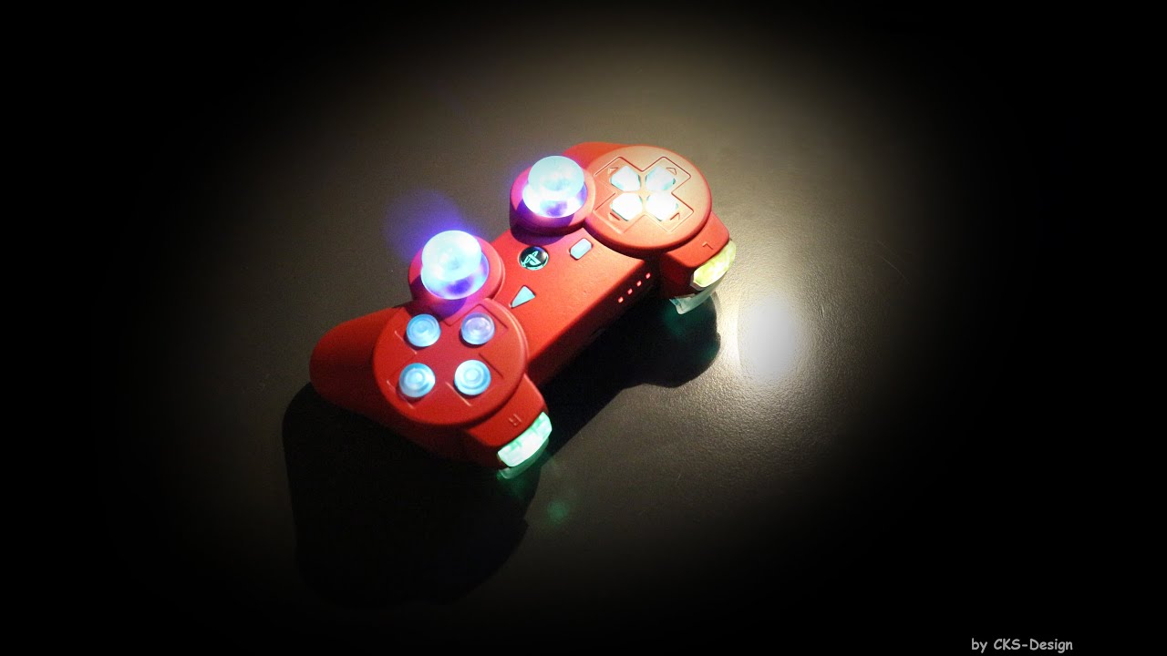 Custom Ps3 Controller "burningice rainbow" by CKS-Design [FULL HD ...