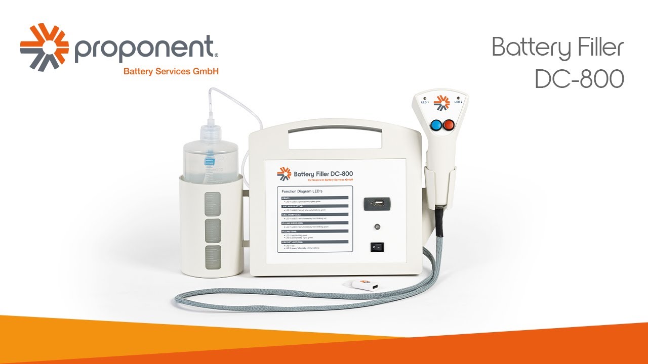 Battery Filler DC 800 - YouTube