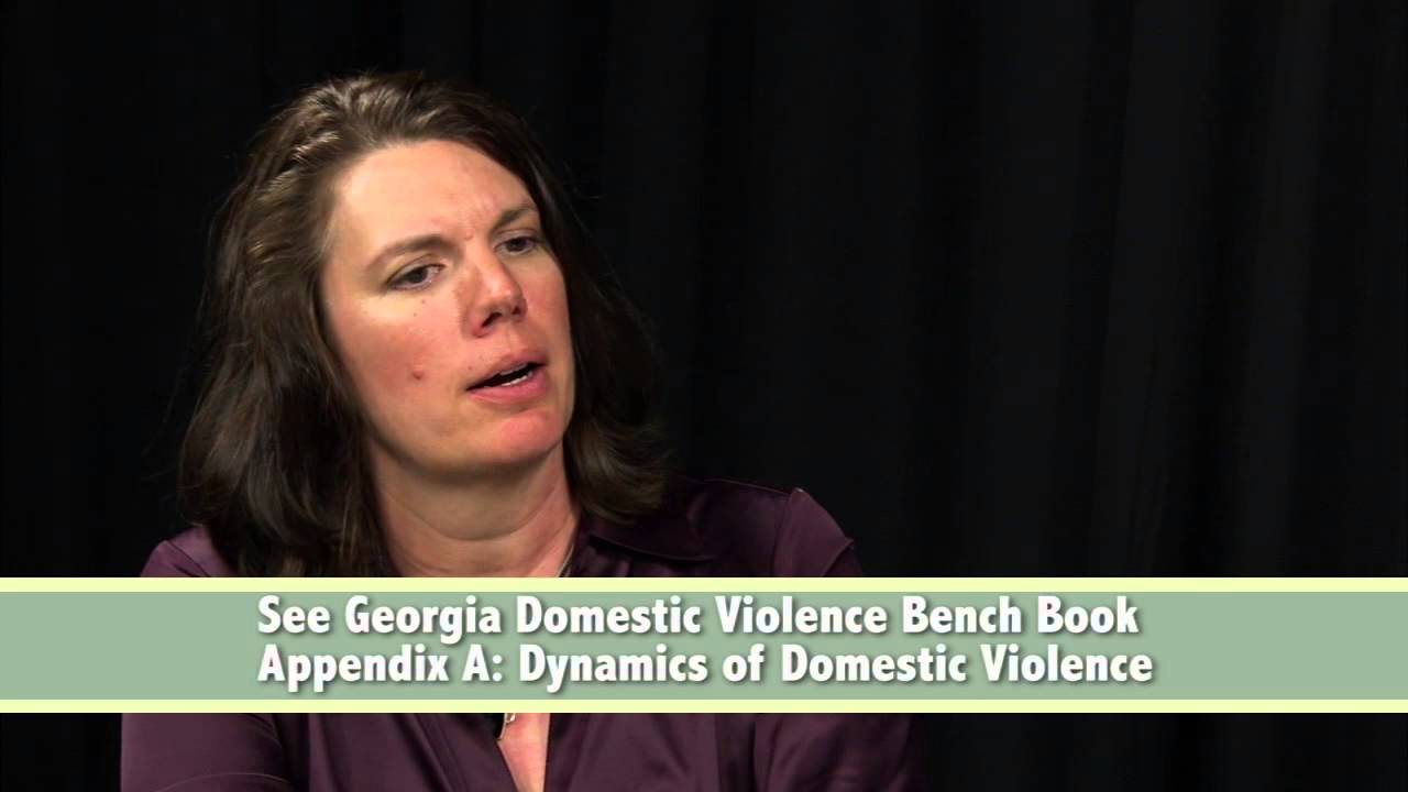 Georgia Domestic Violence Benchbook: Practical Applications and Beyond ...