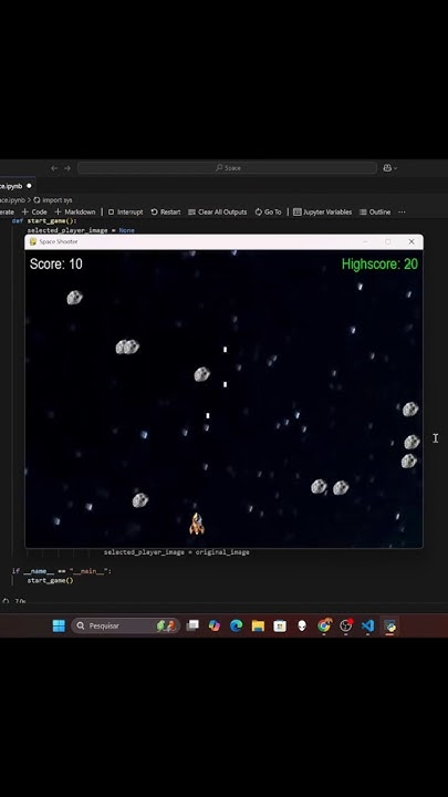 Como Criar um Jogo Espacial com Inteligência Artificial em Python! #Shorts #IA #GameDev - YouTube
