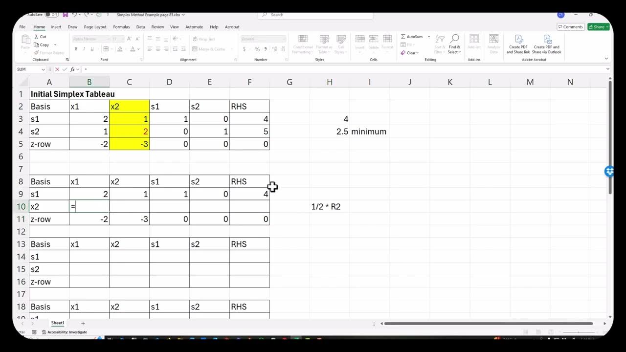 Linear Programming: Simplex Method - YouTube