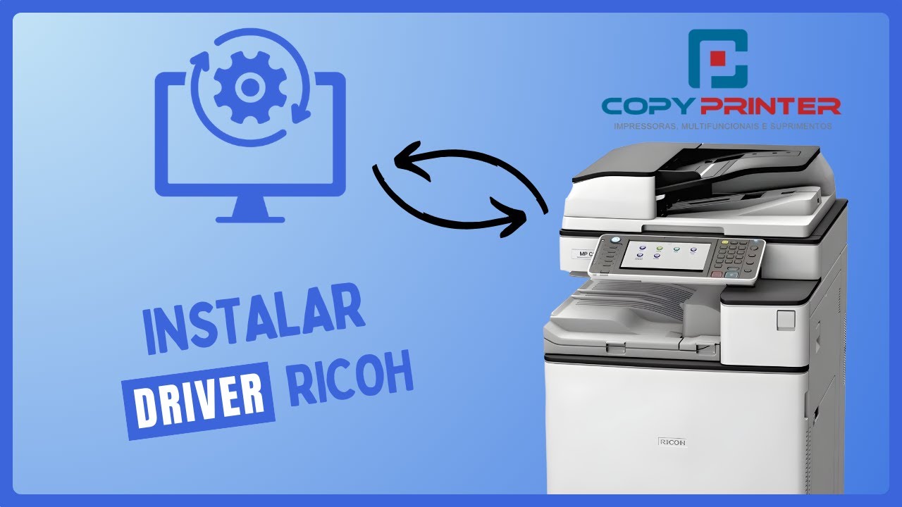 Como Instalar o driver de impressão na Ricoh MP C2003 - YouTube