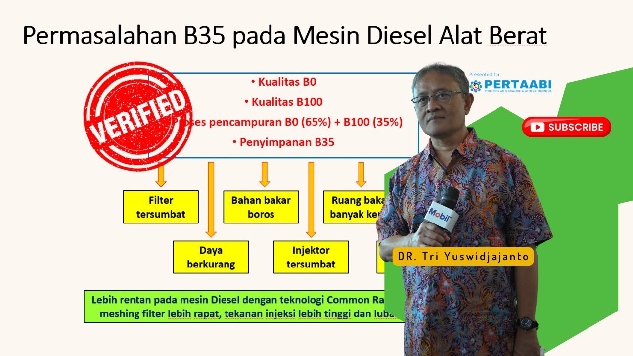 Biosolar B35 Sifat Sifat & Tantangannya - Tri Yuswidjajanto, PERTAABI ...
