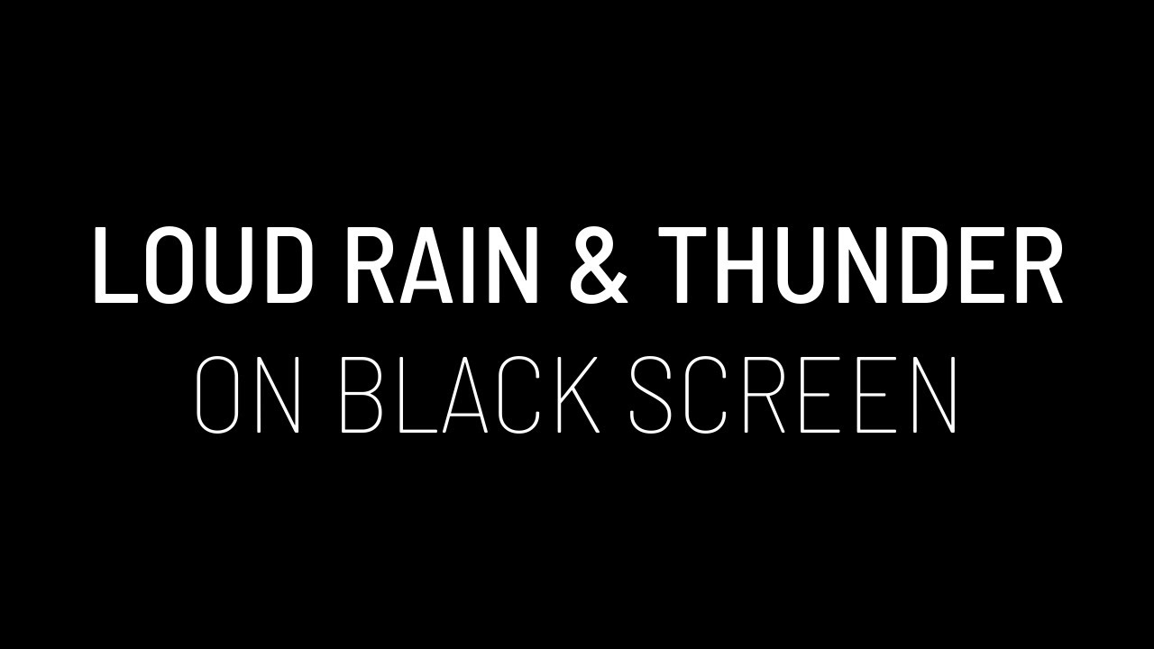 Loud Rain & Thunder - 1 Hour of Soothing Rain Sounds For Falling Asleep ...
