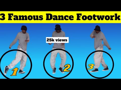 3 famous dance moves | Footwork Tutorial in Hindi | simple dance steps ...