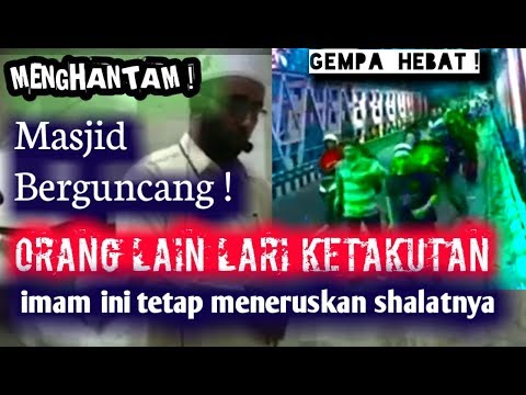 Detik Detik Gempa Menghantam Masjid - Gempa Lombok Saat Sholat