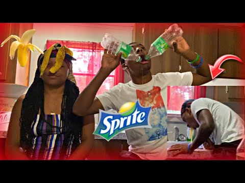 SPRITE & BANANA CHALLENGE *GONE WRONG*