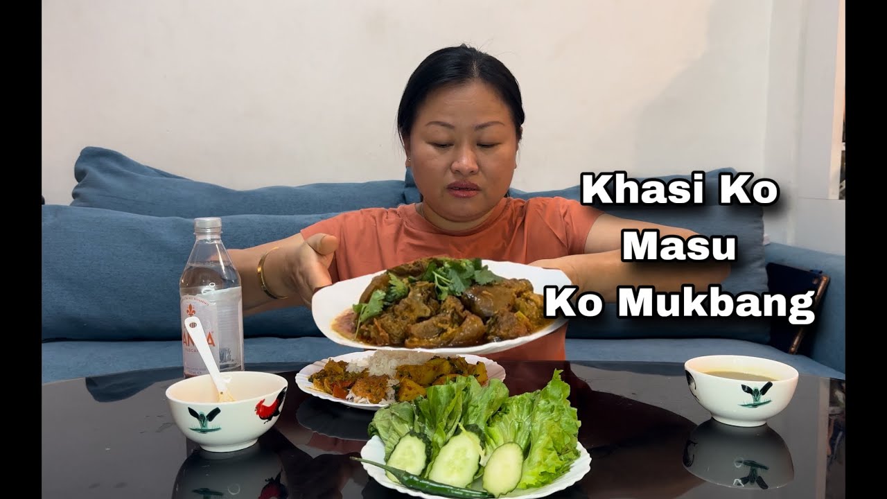 Khasi Ko Masu Mix Veg Nepali Mukbang #khasi #maasu #mix #veg # Nepali # ...